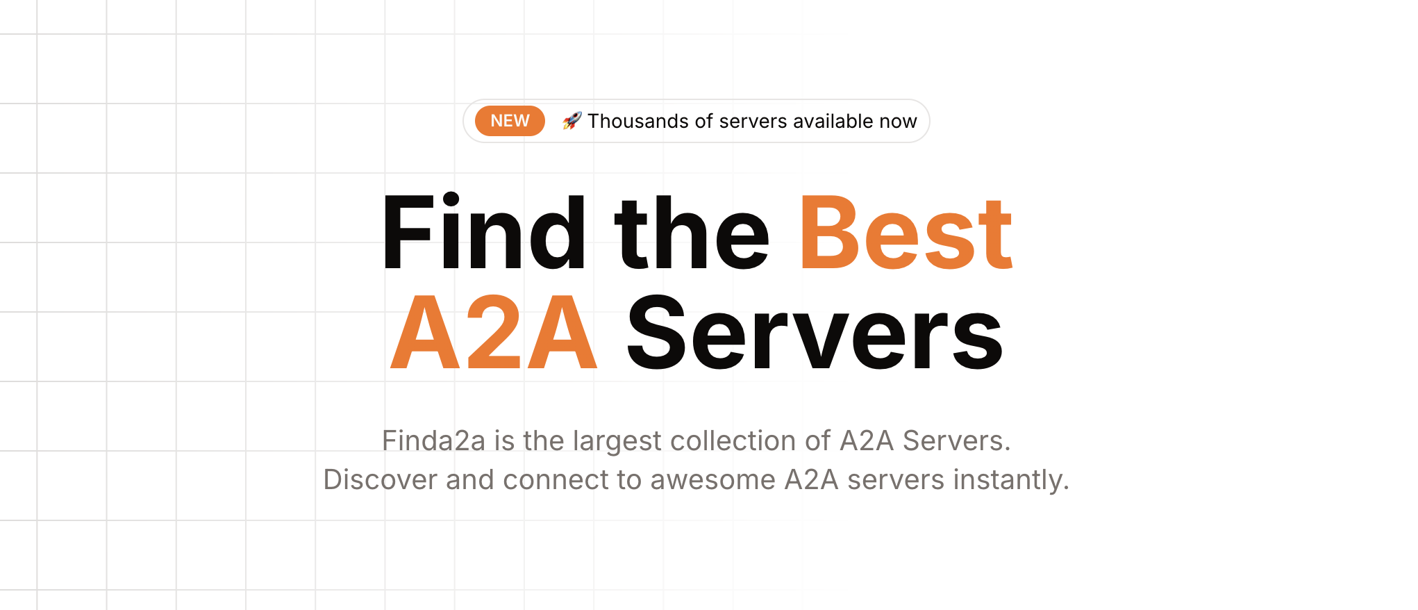 Find A2A Servers | FindA2A